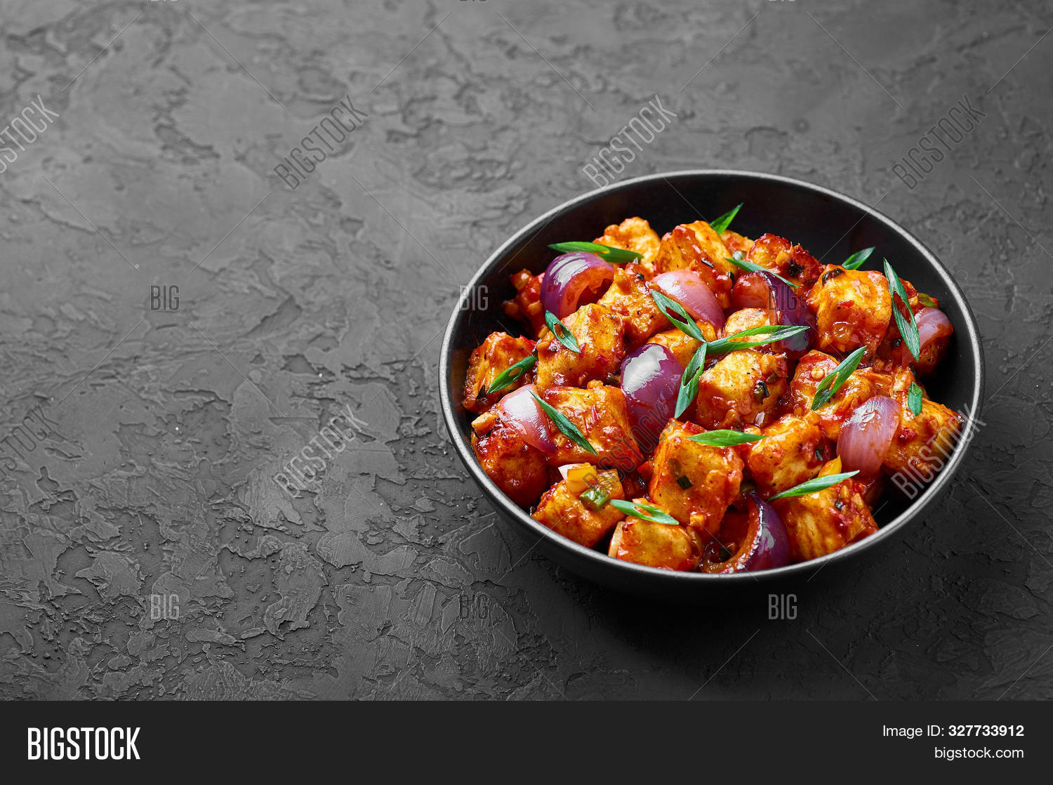 Schezwan Paneer Black Image & Photo (Free Trial) | Bigstock