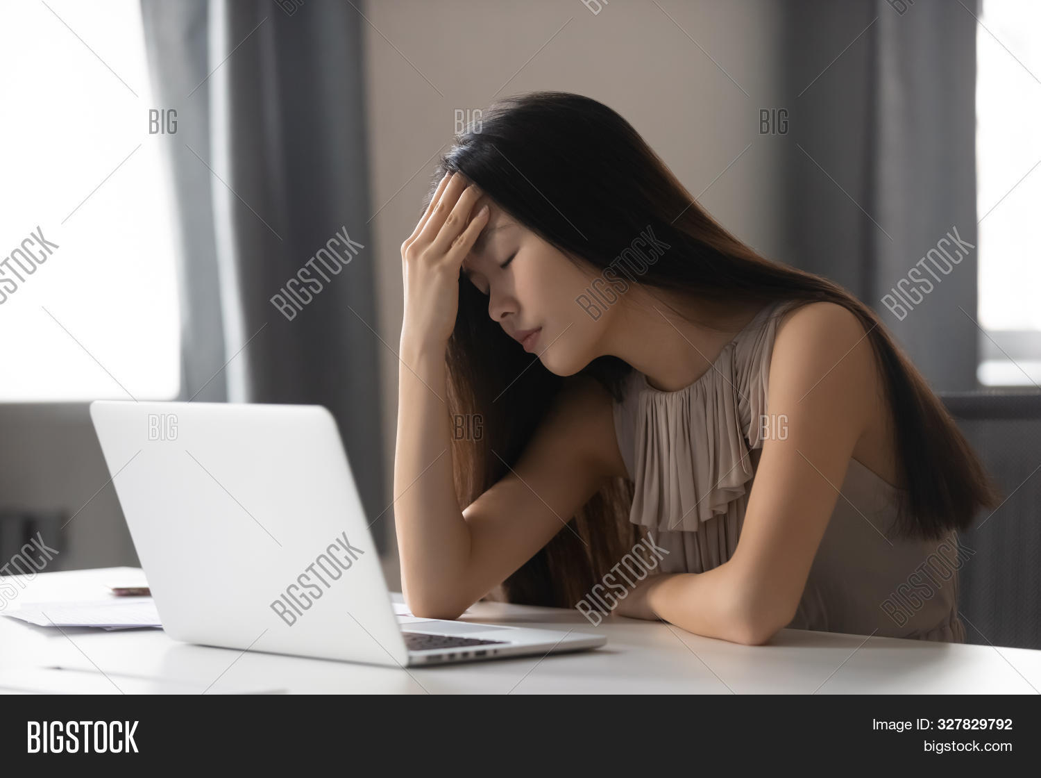 Tired Asian Image & Photo (Free Trial) | Bigstock
