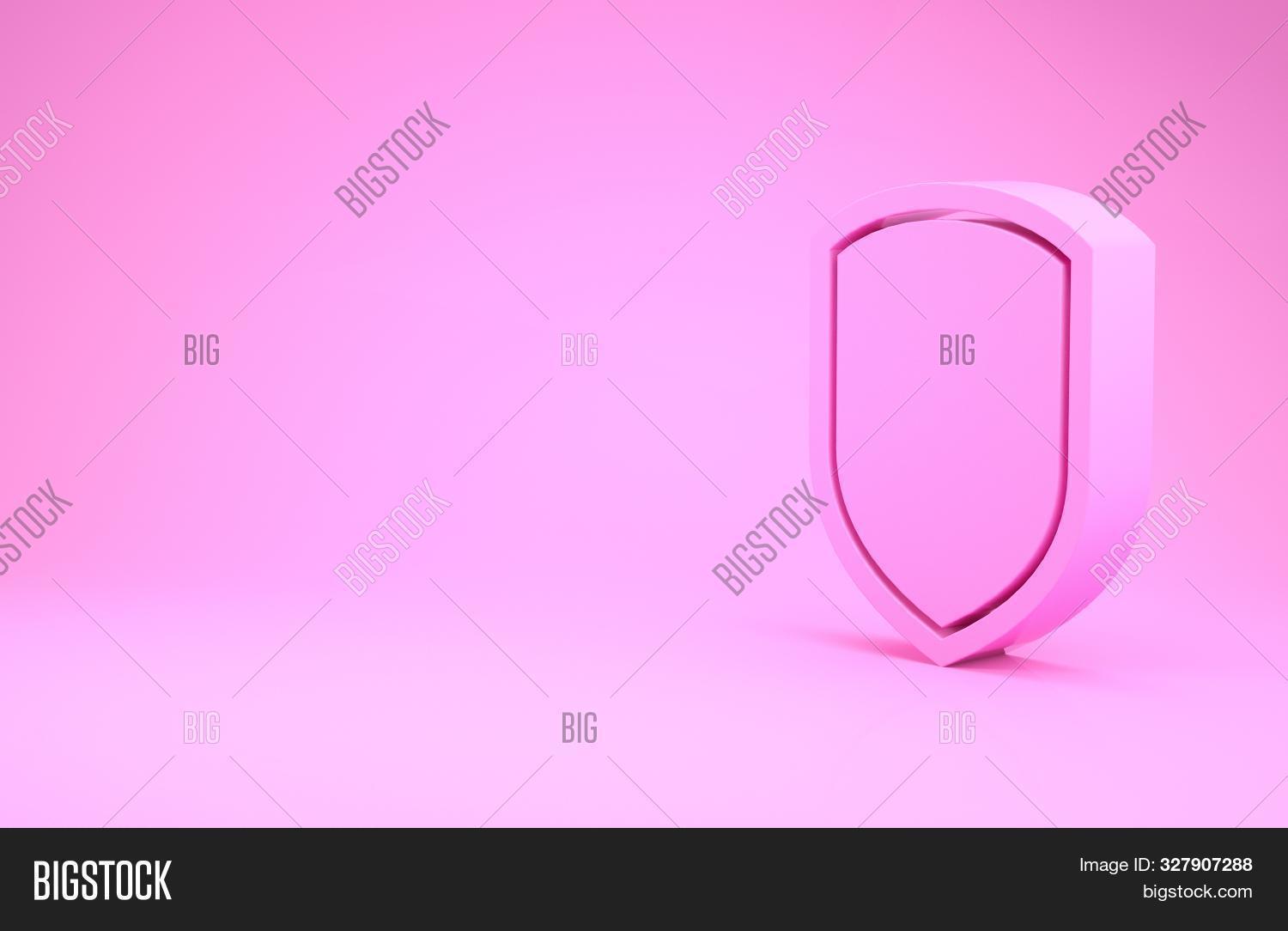 Pink Shield Icon Image & Photo (Free Trial) | Bigstock