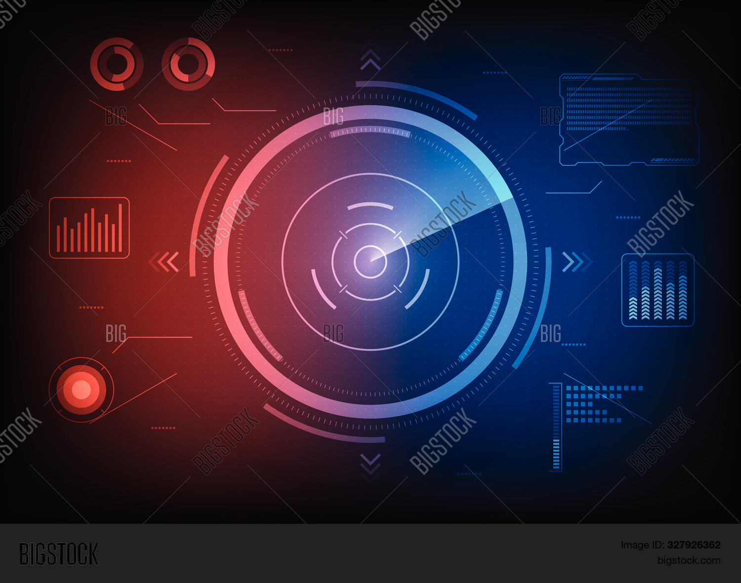 Futuristic Radar Vector & Photo (Free Trial) | Bigstock
