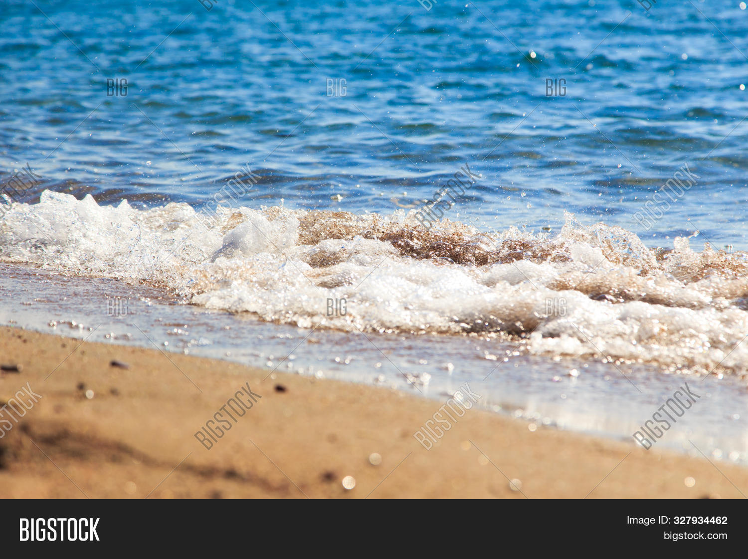 Sandy Beach Blue Sea Image & Photo (Free Trial) | Bigstock