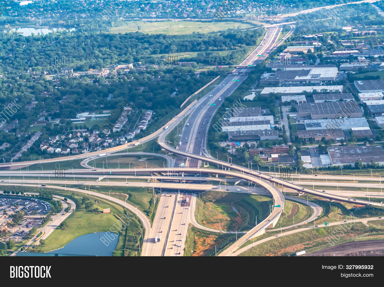 Aerial View Highway Image & Photo (Free Trial) | Bigstock