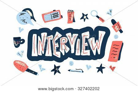 Interview Emblem Vector & Photo (Free Trial) | Bigstock