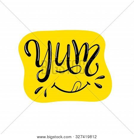 Yum. Yummy Word. Vector & Photo (Free Trial) | Bigstock