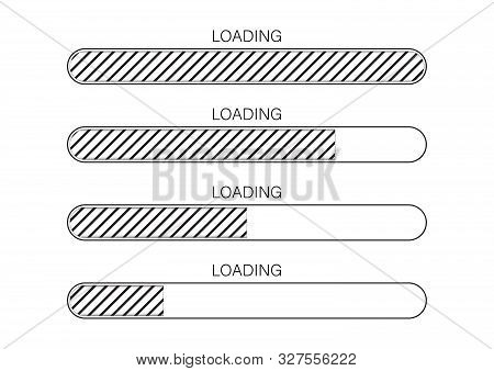 Black White Progress Vector & Photo (Free Trial) | Bigstock