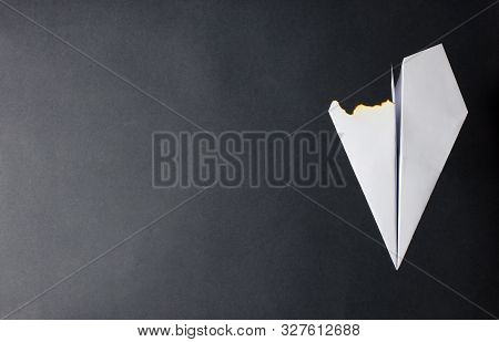 Paper Plane Burned Image & Photo (Free Trial) | Bigstock