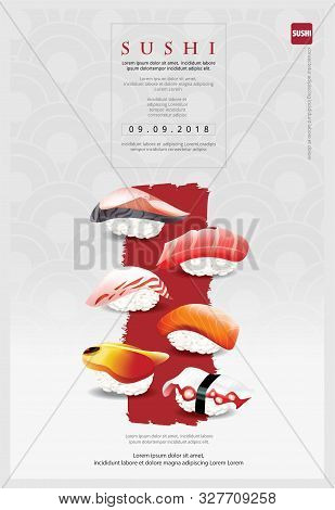Poster Design Sushi Vector & Photo (Free Trial) | Bigstock