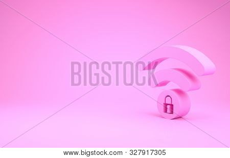 Pink Wifi Locked Sign Image & Photo (Free Trial) | Bigstock