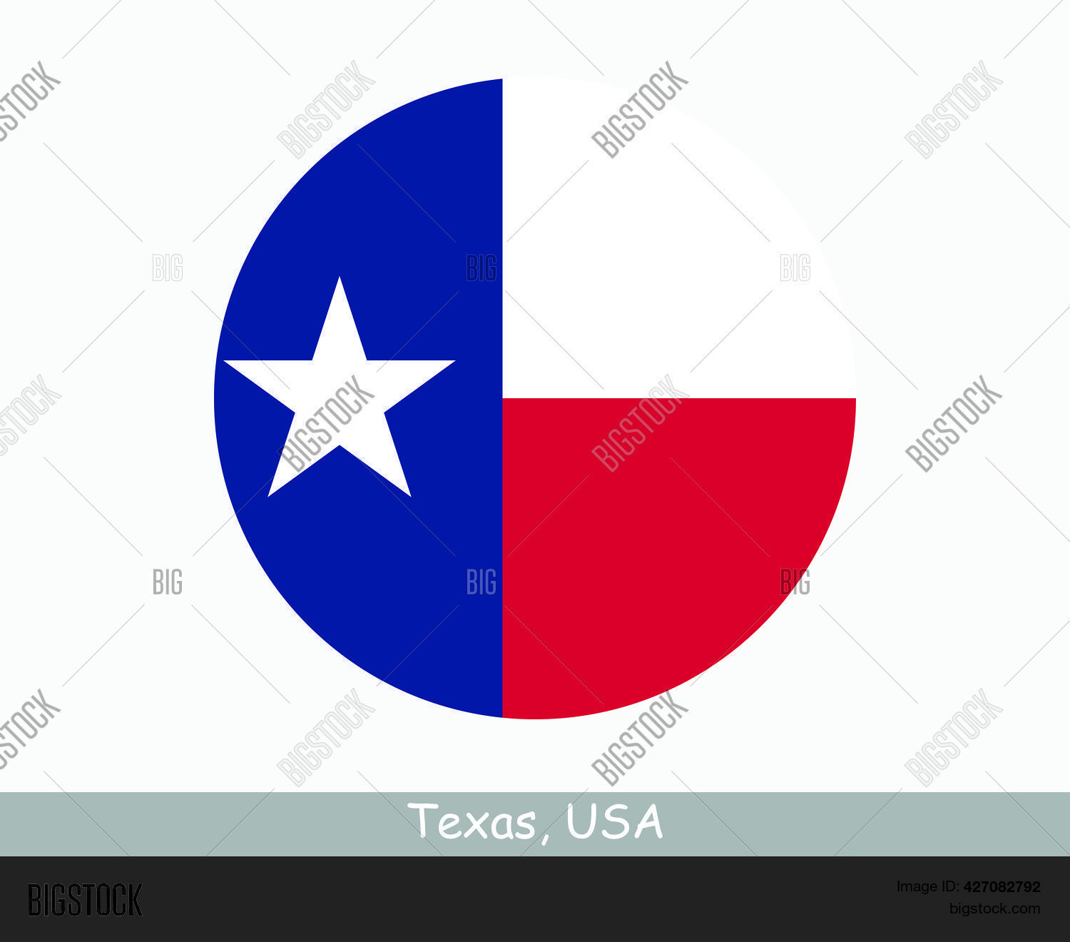 Texas Round Circle Vector & Photo (Free Trial) | Bigstock