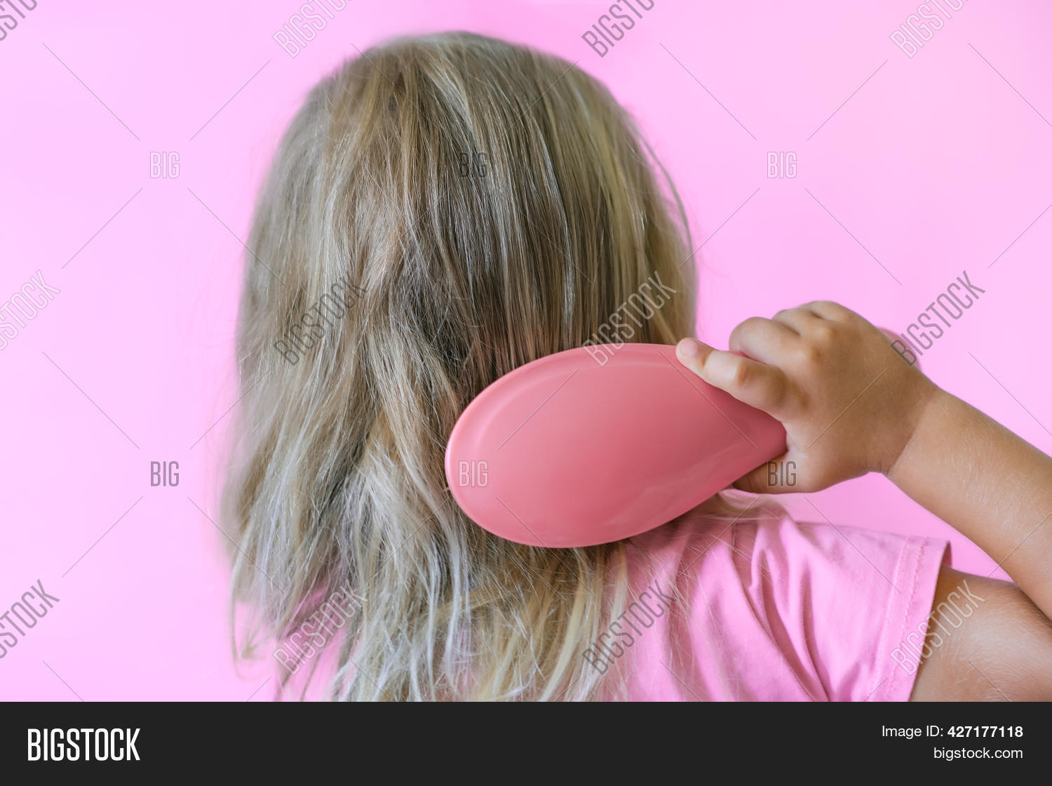 Little Girl Combing Image & Photo (Free Trial) | Bigstock