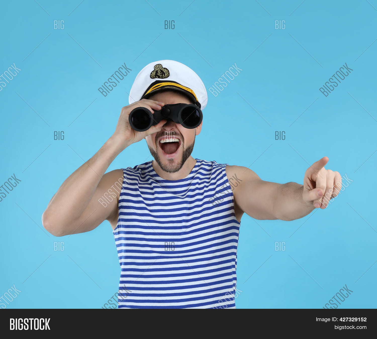 Sailor Looking Through Image & Photo (Free Trial) | Bigstock