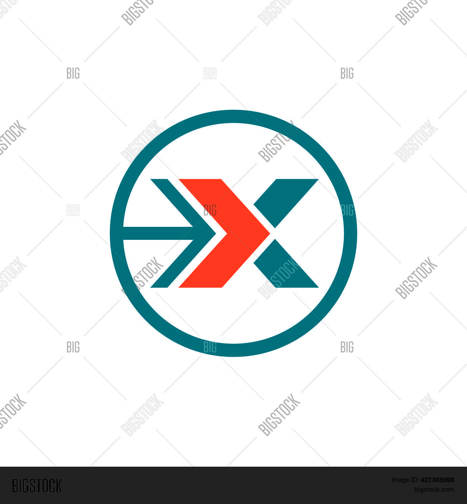 X Letter Arrow Icon Vector & Photo (Free Trial) | Bigstock