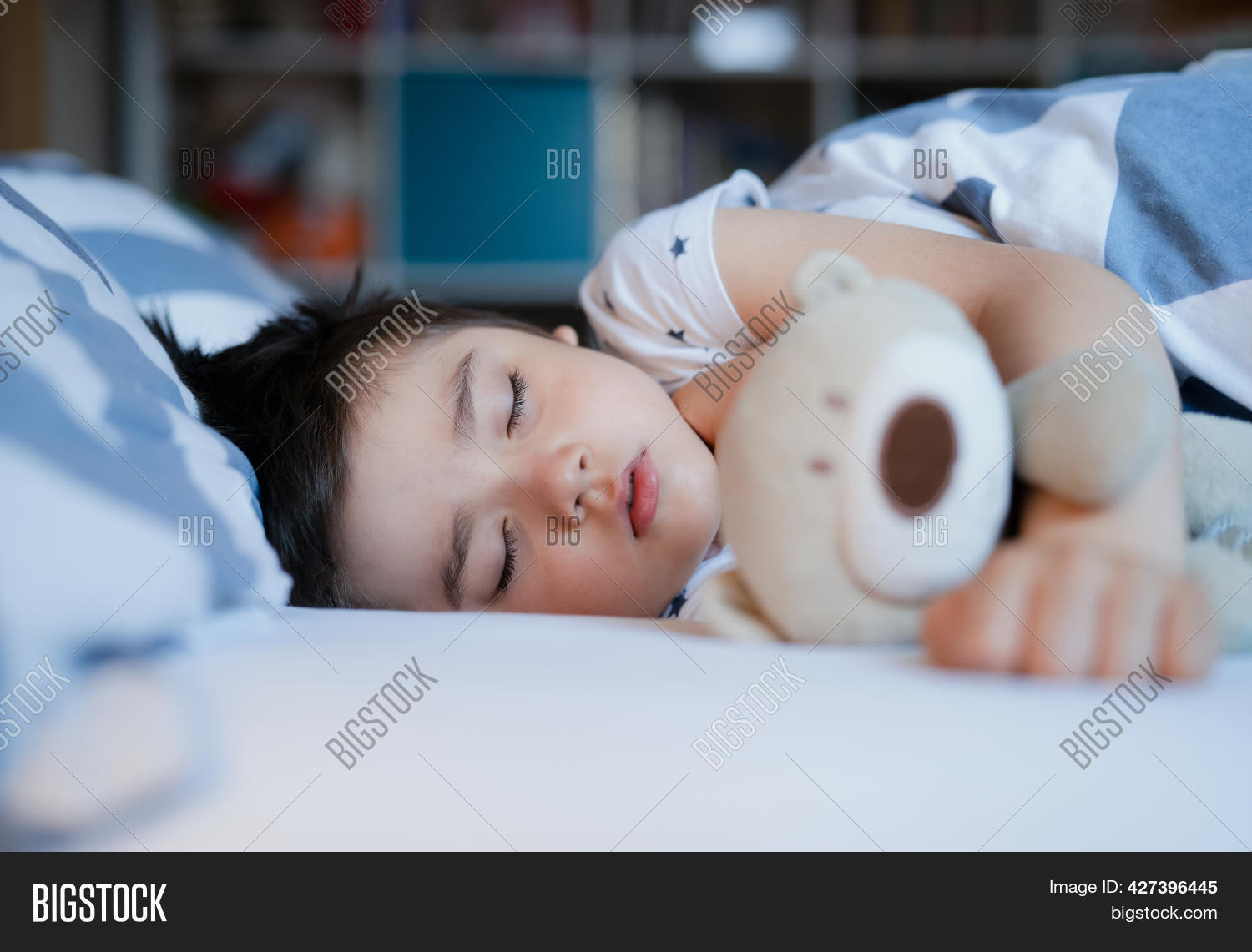 Cute Boy Sleeping On Image & Photo (Free Trial) | Bigstock