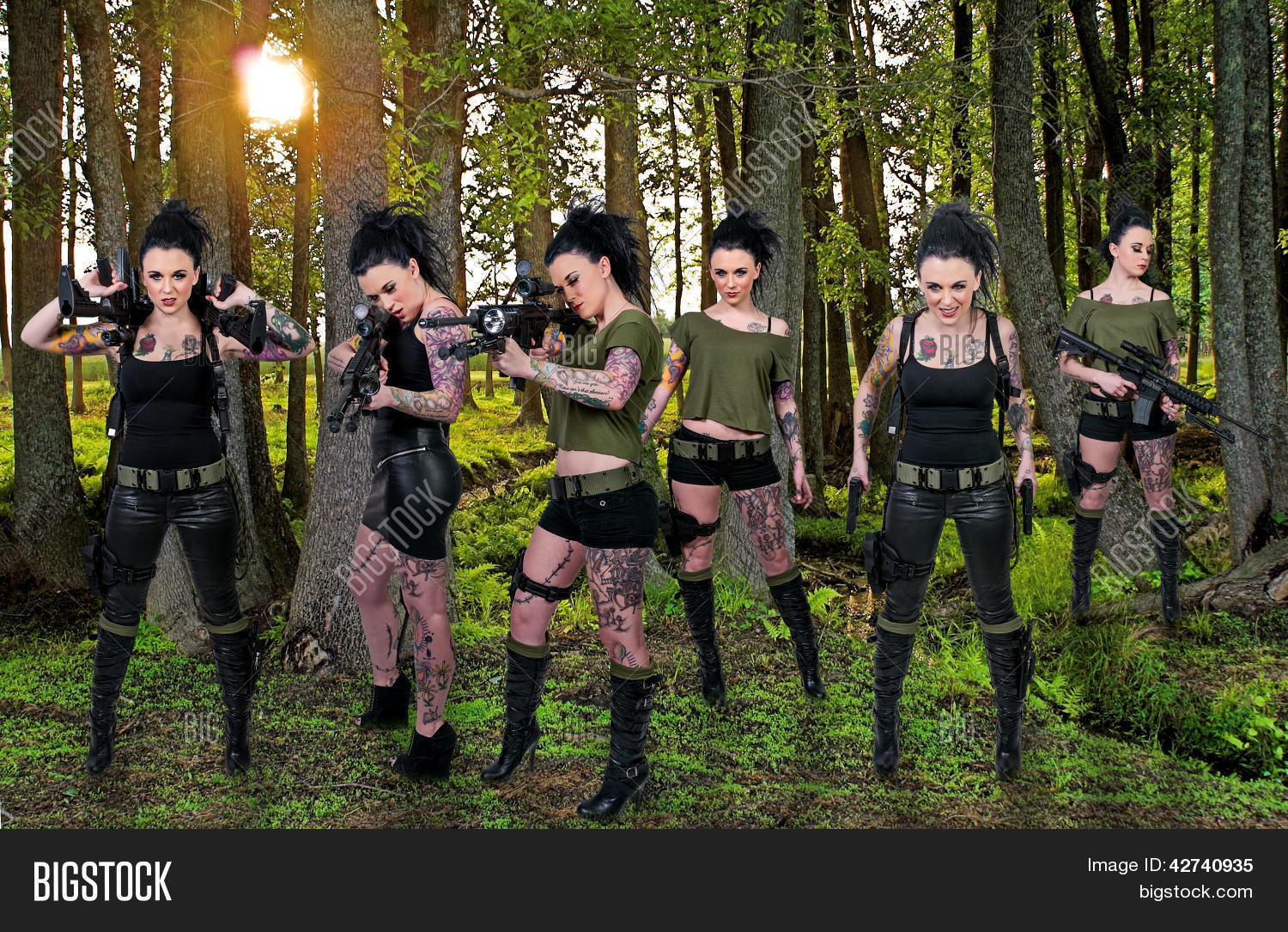 Women Assault Rifle Image & Photo (Free Trial) | Bigstock