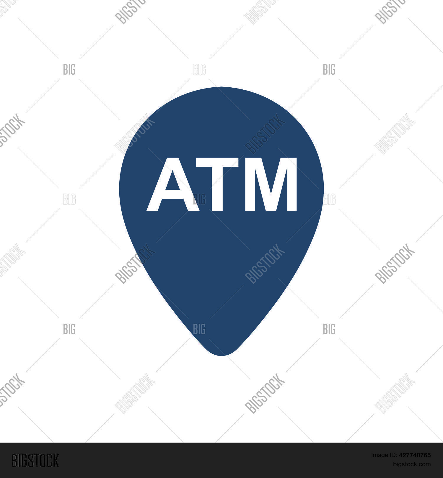 Atm Location Icon. Vector & Photo (Free Trial) | Bigstock