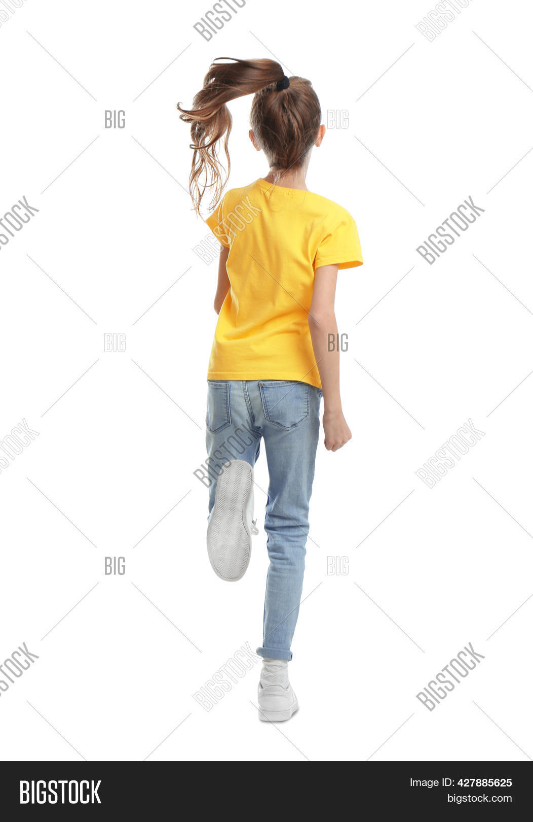 Little Girl Running On Image & Photo (Free Trial) | Bigstock