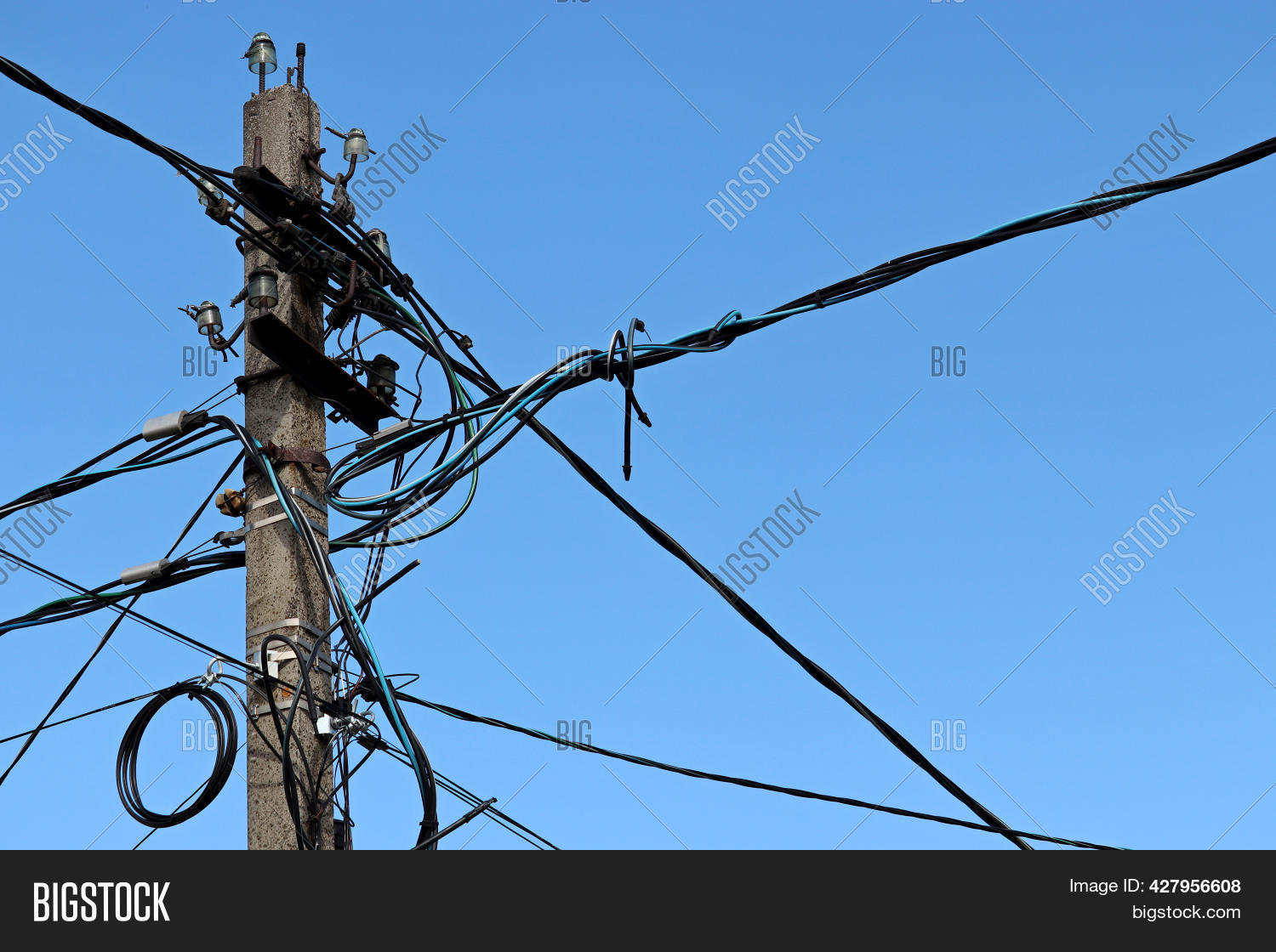Power Line Post Image & Photo (Free Trial) | Bigstock
