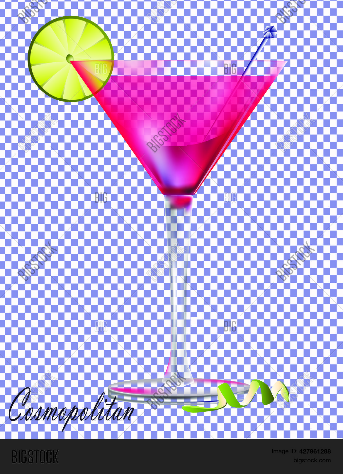 Cocktail Cosmopolitan Vector & Photo (Free Trial) | Bigstock