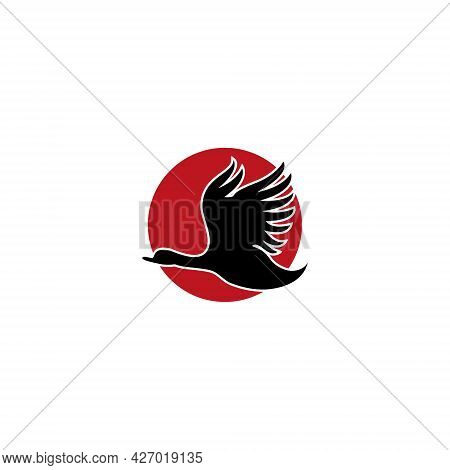 Flying Swan Vector Vector & Photo (Free Trial) | Bigstock