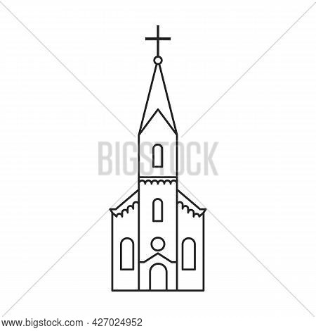 Church Vector Outline Vector & Photo (Free Trial) | Bigstock