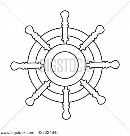 Ship Wheel Vector Vector & Photo (Free Trial) | Bigstock