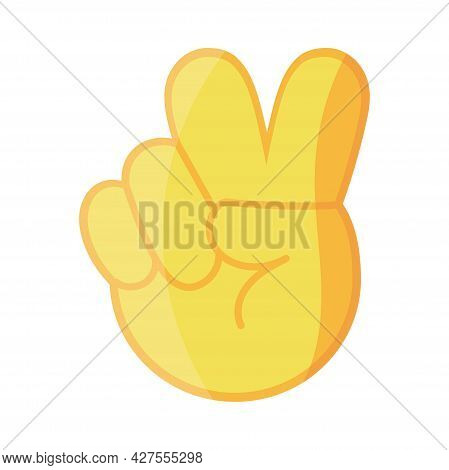 Isolated V Finger Vector & Photo (Free Trial) | Bigstock