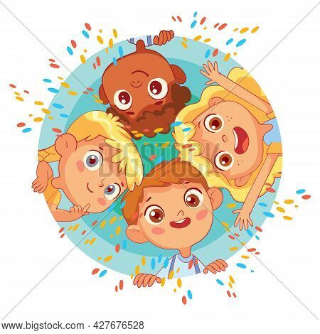 Group Children Circle Vector & Photo (Free Trial) | Bigstock