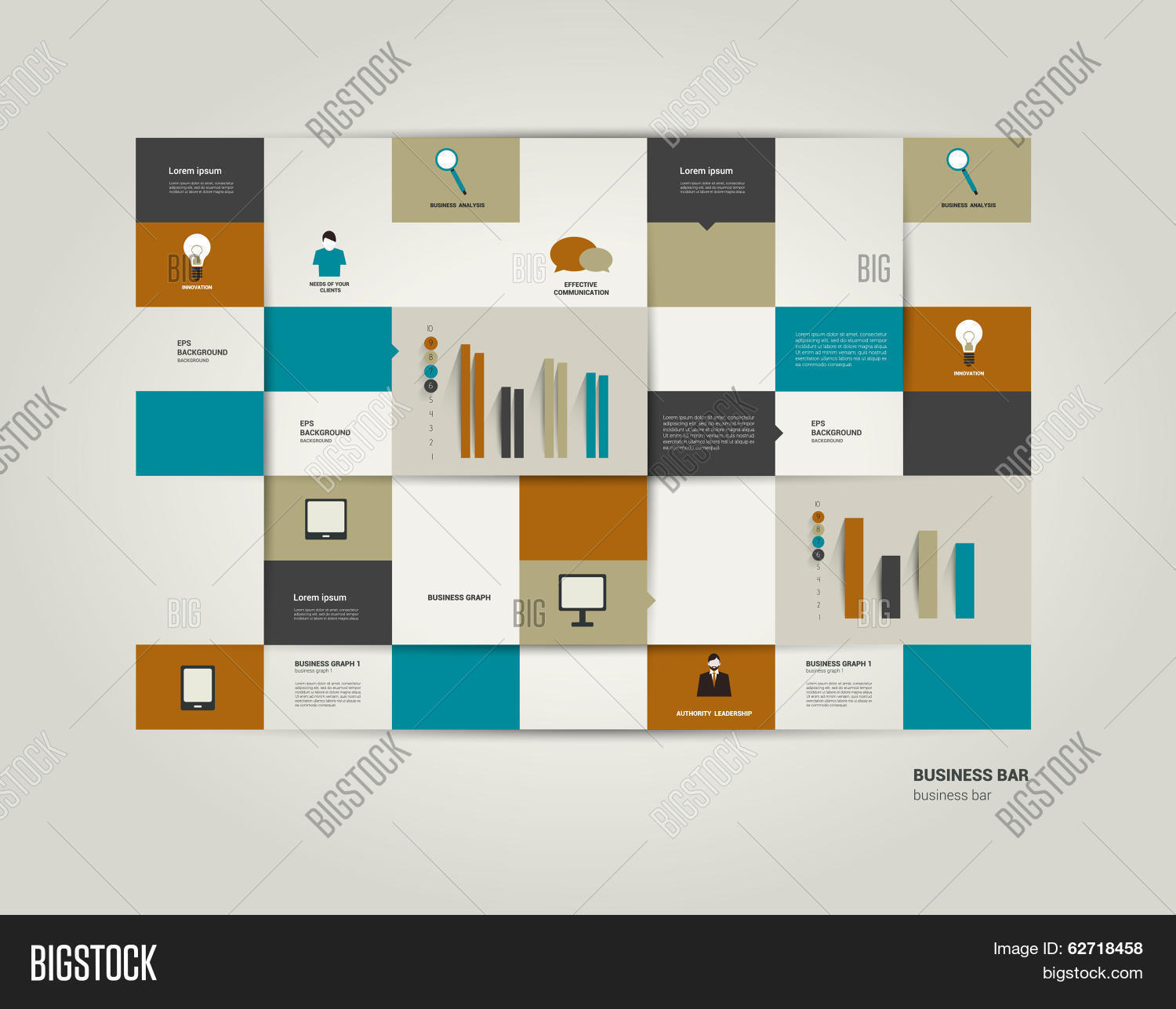 Infographic Flat Bar Vector & Photo (Free Trial) | Bigstock