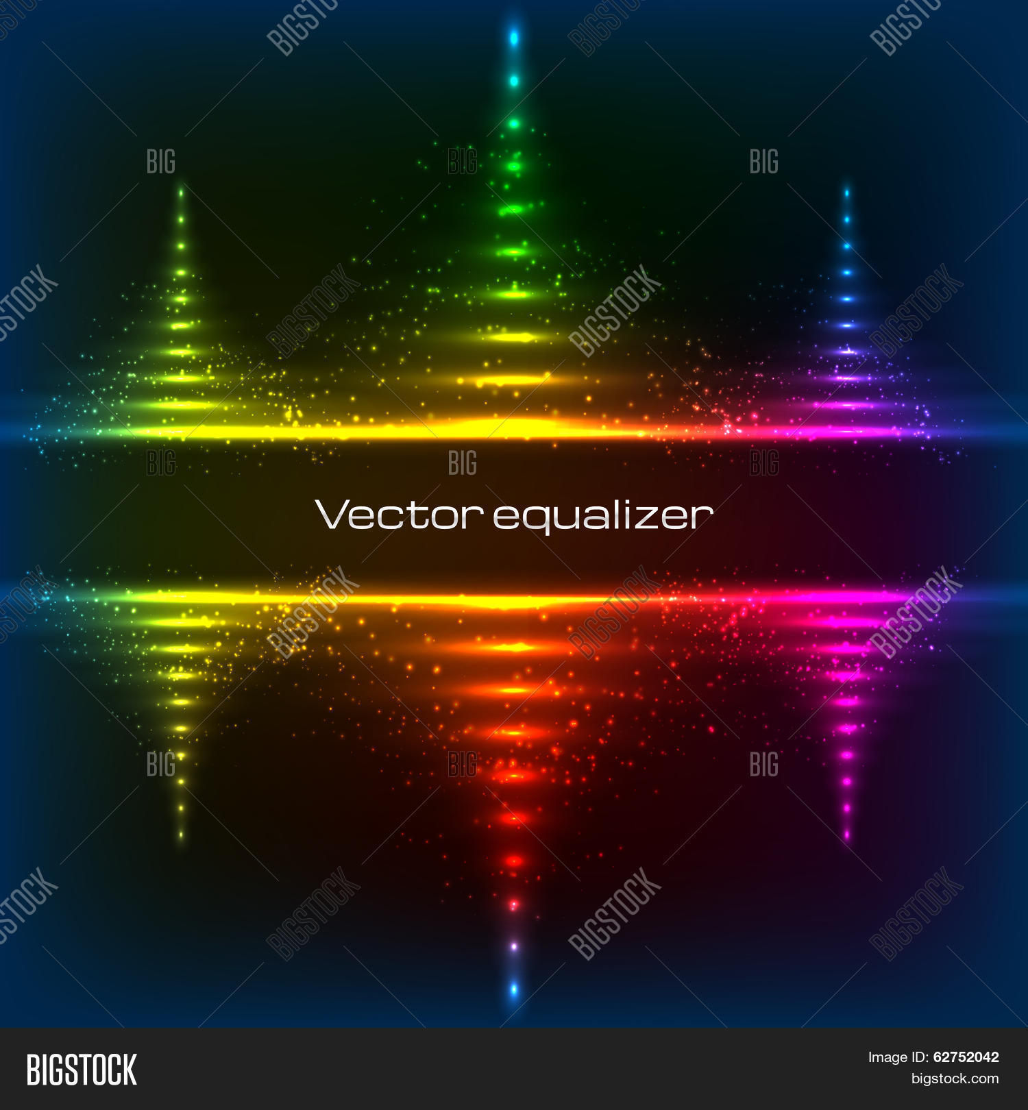 Neon Equalizer Vector Vector & Photo (Free Trial) | Bigstock