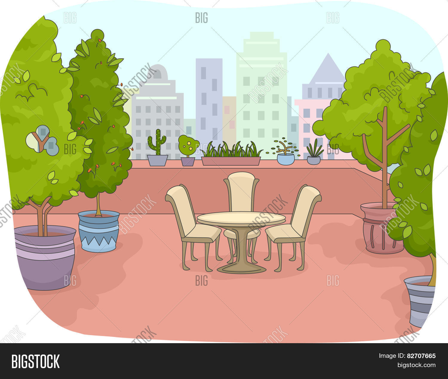 Illustration Rooftop Vector & Photo (Free Trial) | Bigstock
