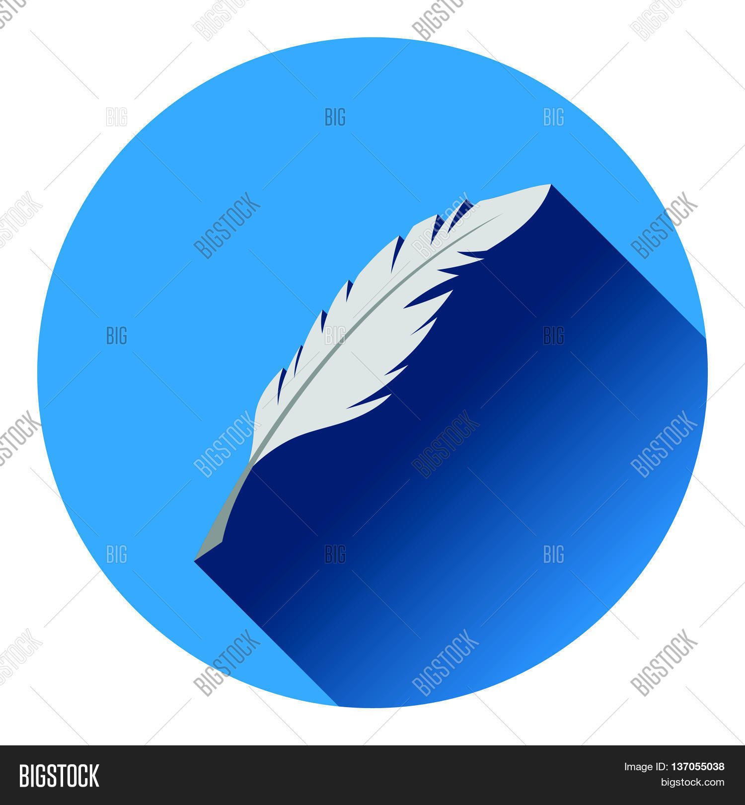 Writing Feather Icon Vector & Photo (Free Trial) | Bigstock