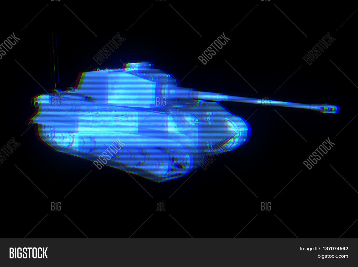3D Tank Hologram Image & Photo (Free Trial) | Bigstock
