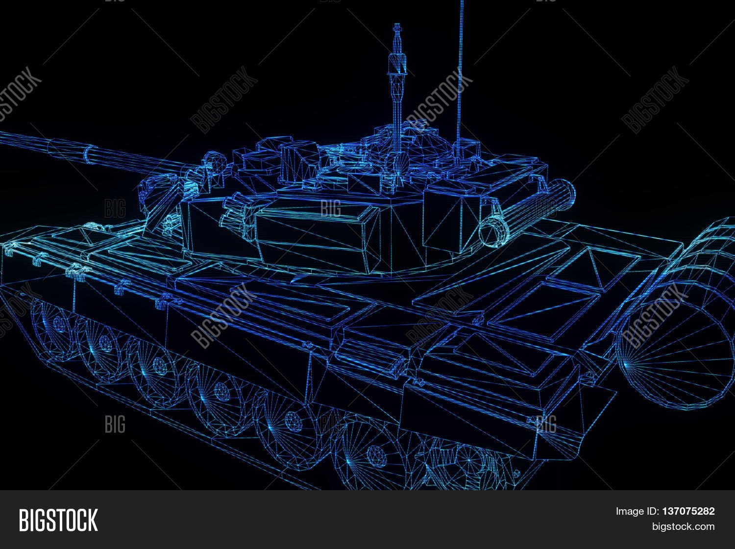3D Tank Hologram Image & Photo (Free Trial) | Bigstock