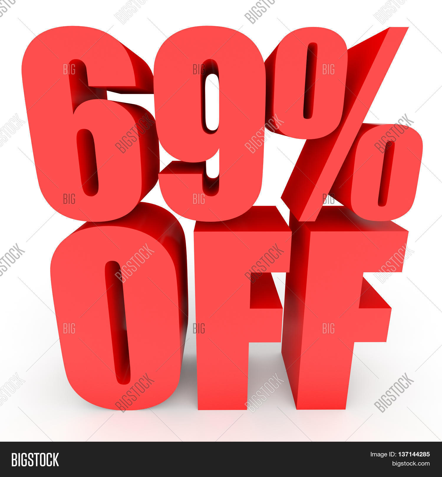 Discount 69 Percent Image & Photo (Free Trial) | Bigstock