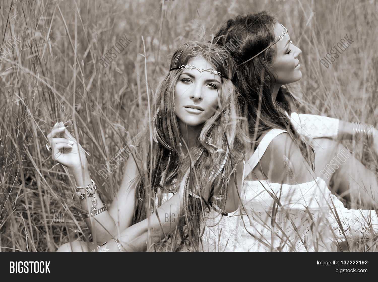 Two Beautiful Boho Image & Photo (Free Trial) | Bigstock