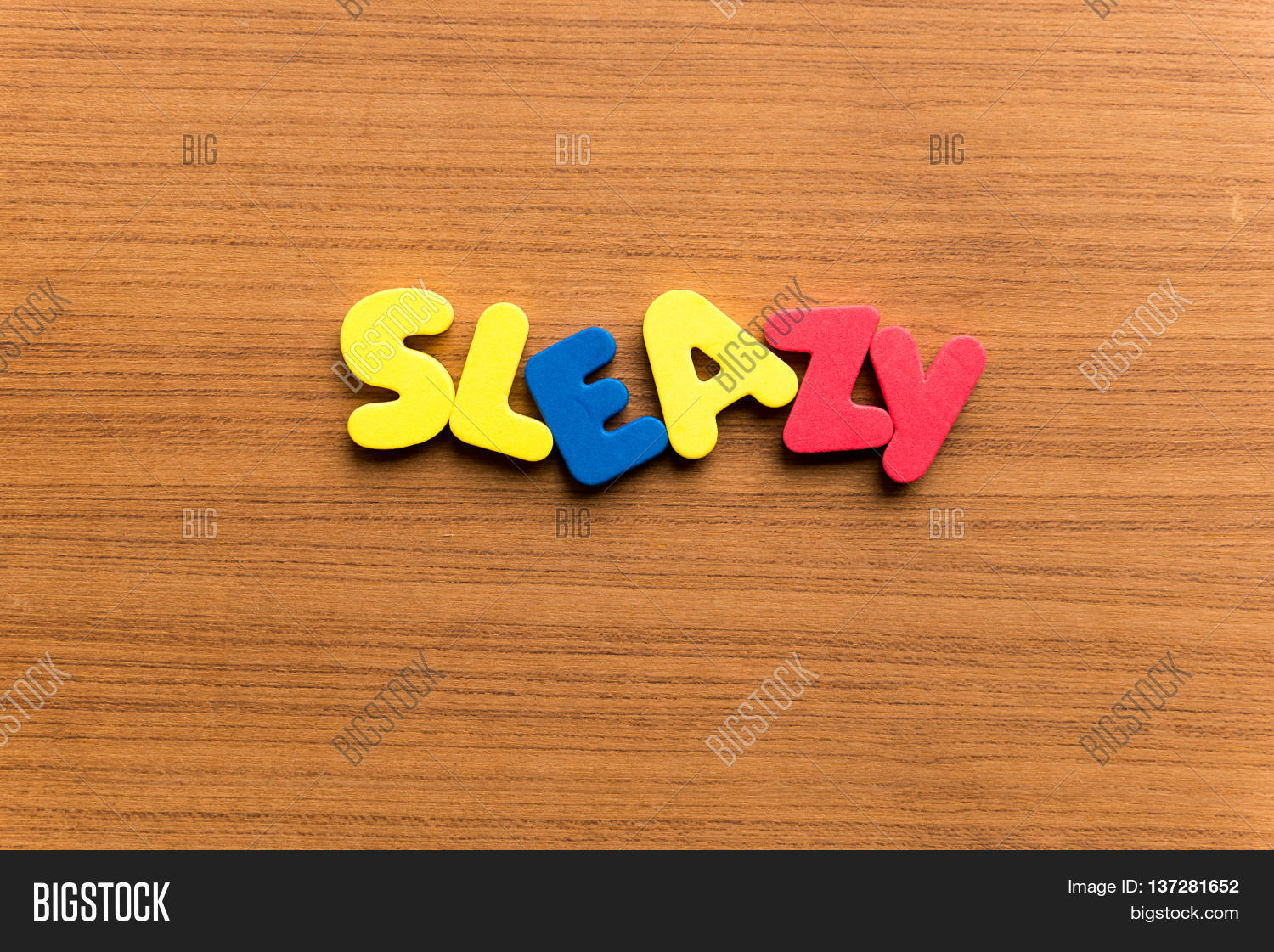 Sleazy Colorful Word Image & Photo (Free Trial) | Bigstock