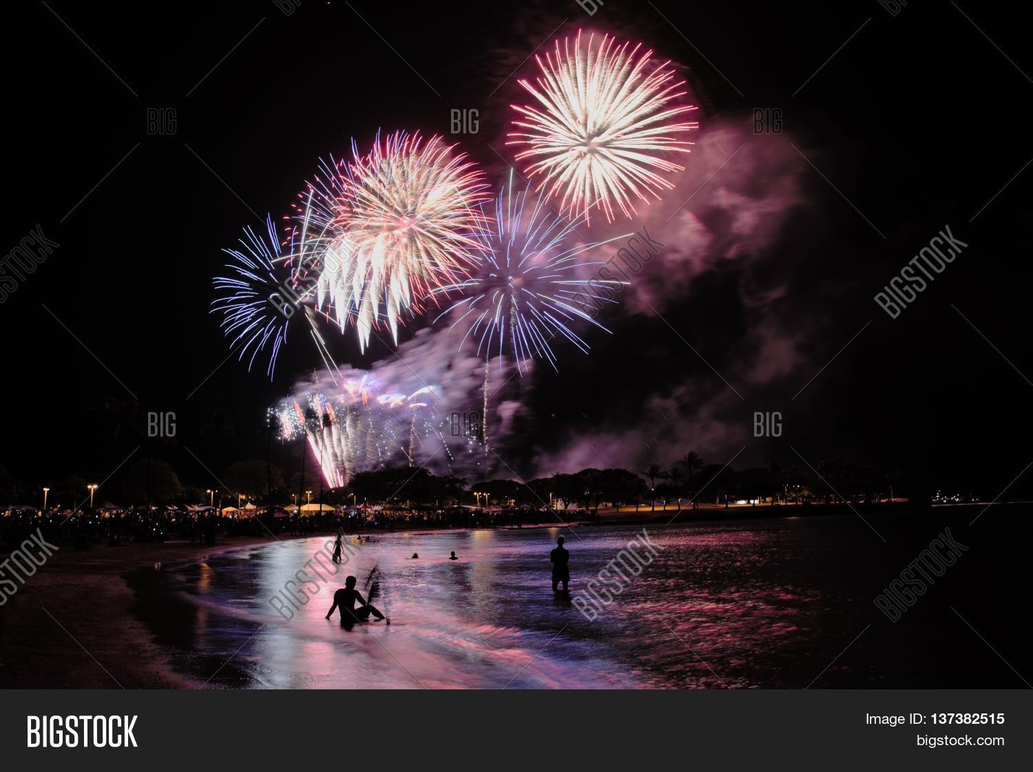 Fireworks Light Sky Image & Photo (Free Trial) | Bigstock