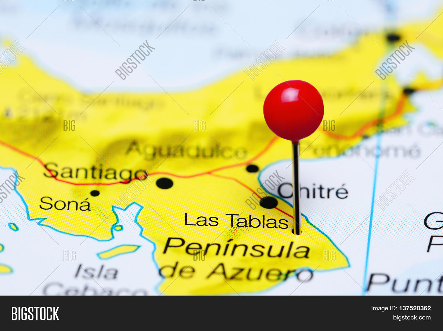 Las Tablas Pinned On Image & Photo (Free Trial) | Bigstock