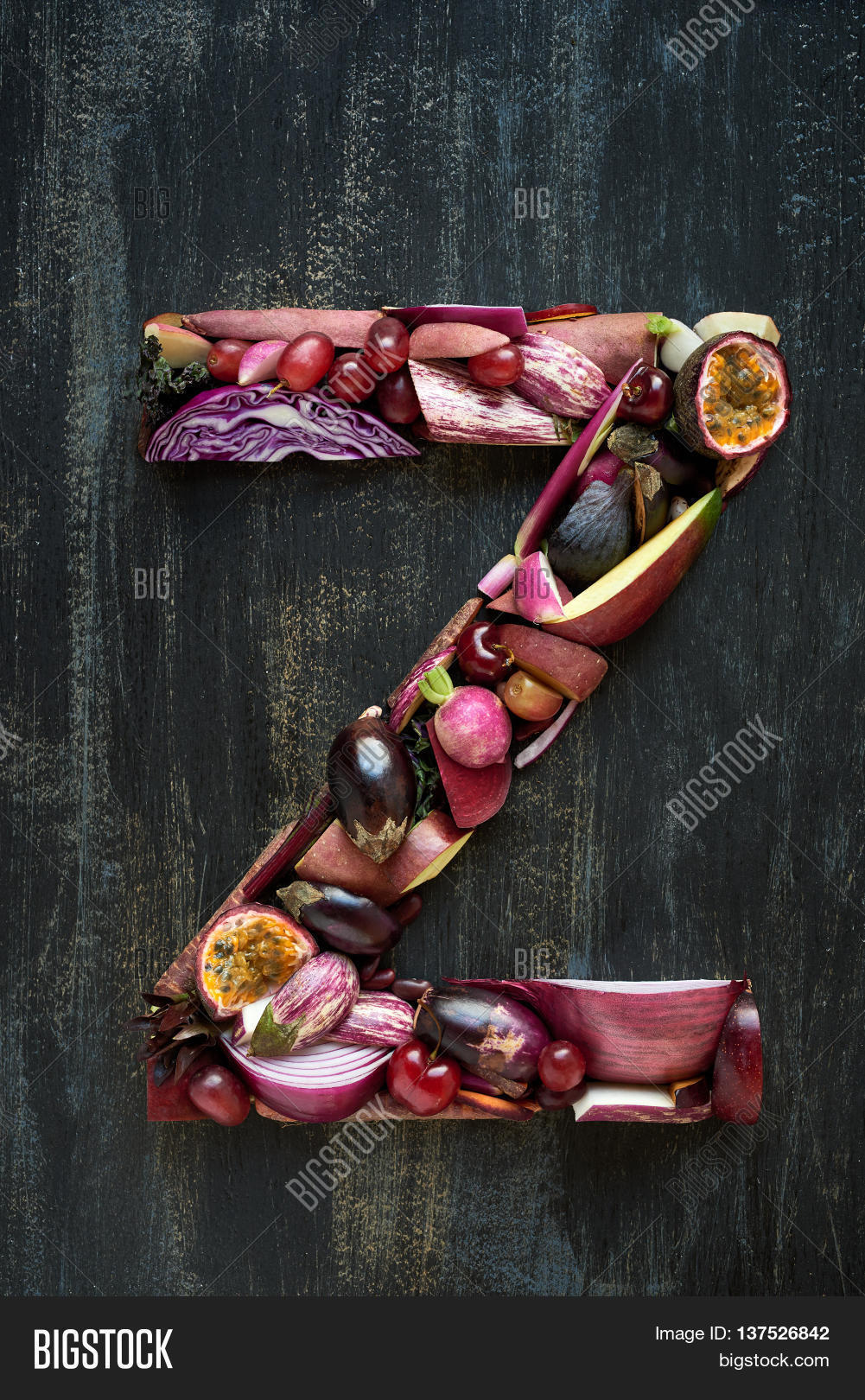 Healthy Alphabet Fruit Image & Photo (Free Trial) | Bigstock