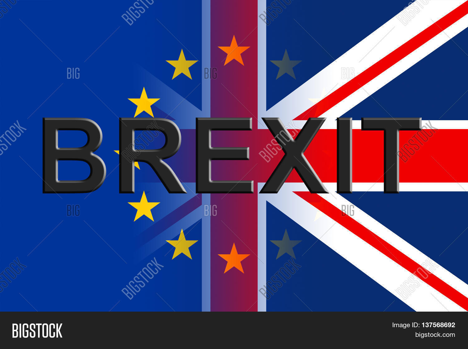 Brexit Flags Indicates Image & Photo (Free Trial) | Bigstock