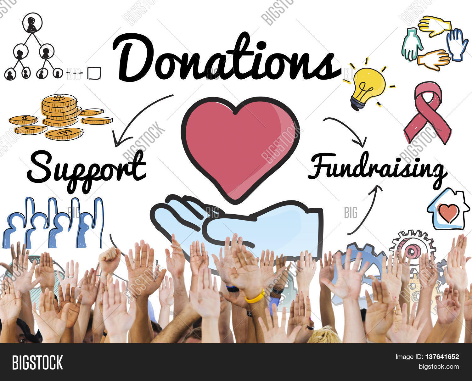 Donation Share Support Image & Photo (Free Trial) | Bigstock