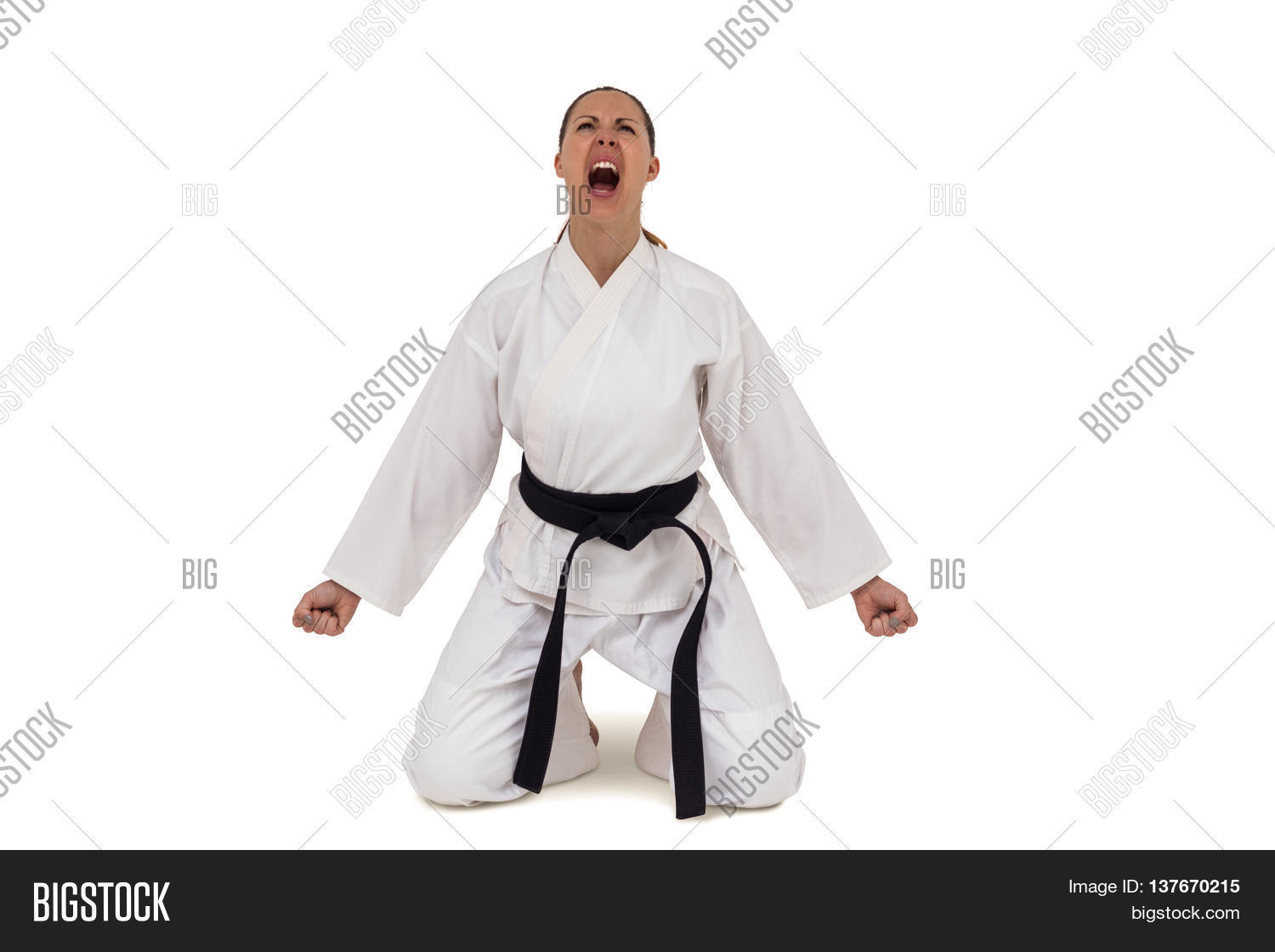 Female Fighter Posing Image & Photo (Free Trial) | Bigstock