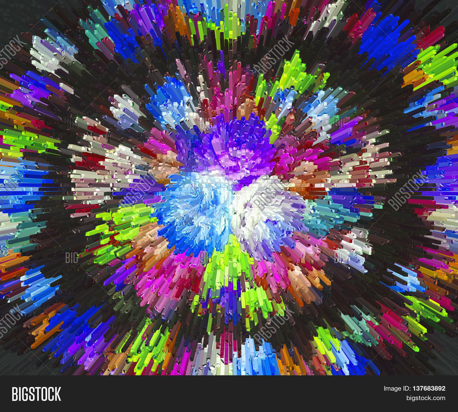 Color Extrusion Blocks Image & Photo (Free Trial) | Bigstock