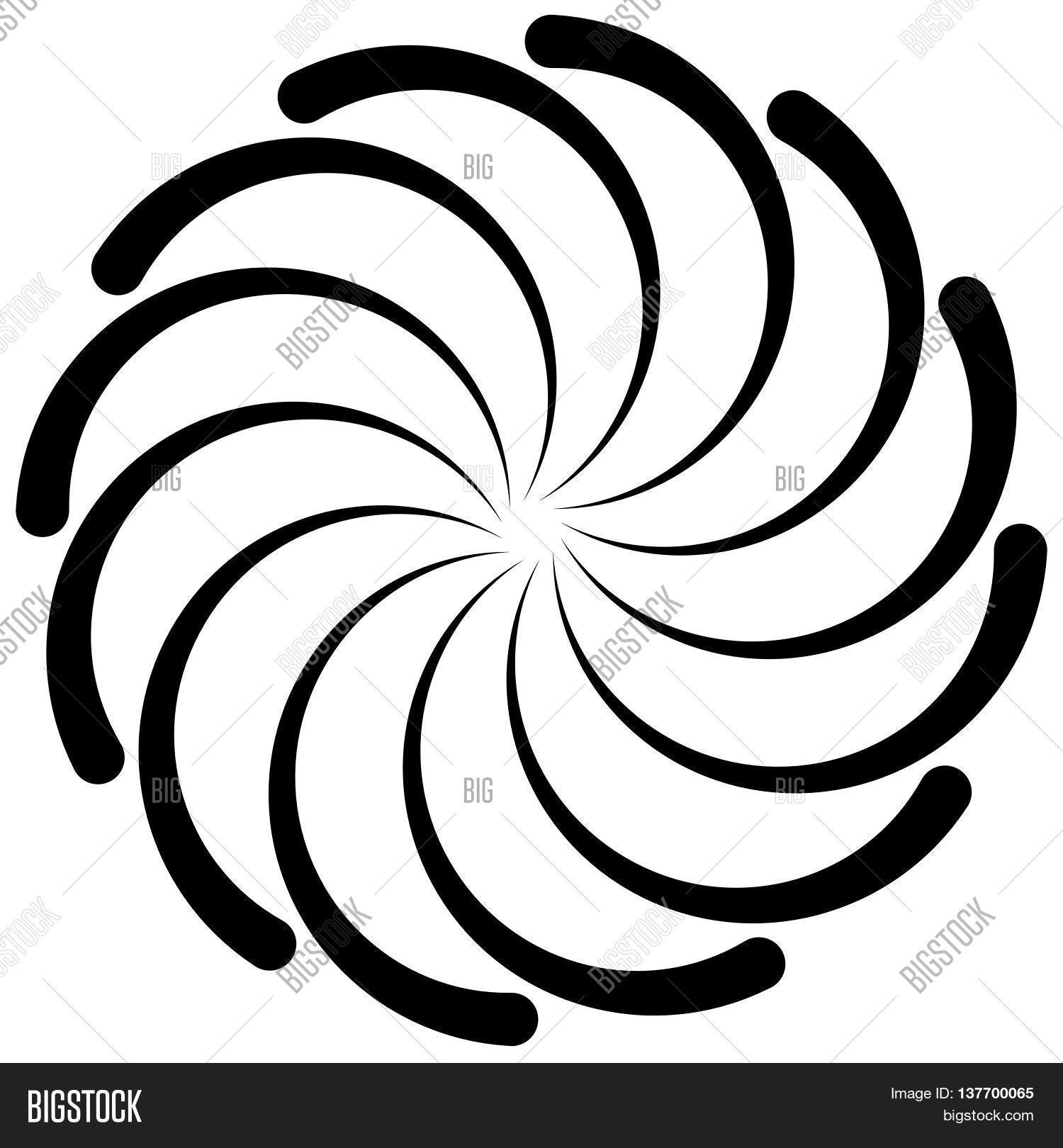 Spiral Shape On White Vector & Photo (Free Trial) | Bigstock