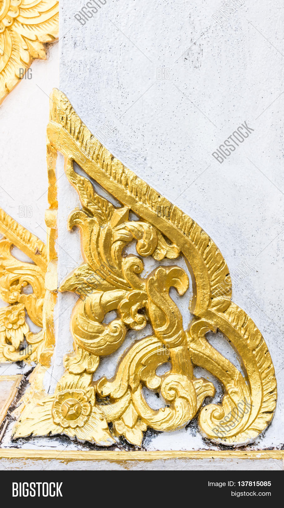 Golden Flower Leaf Image & Photo (Free Trial) | Bigstock