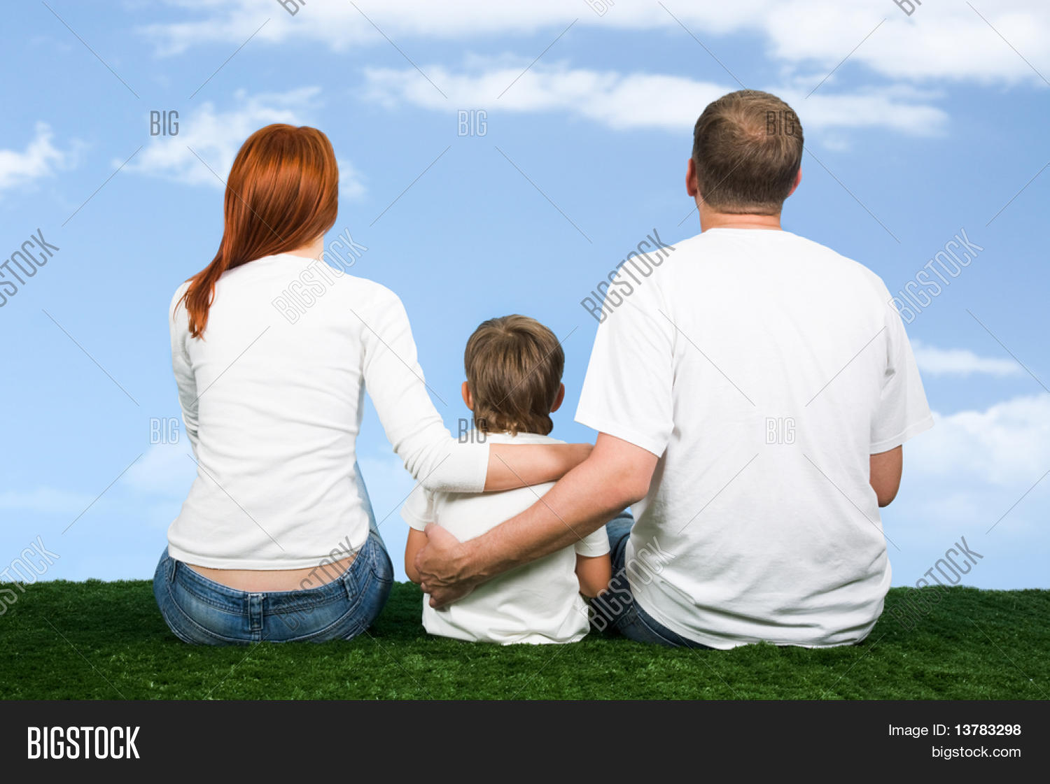 Rear View Family Image & Photo (Free Trial) | Bigstock
