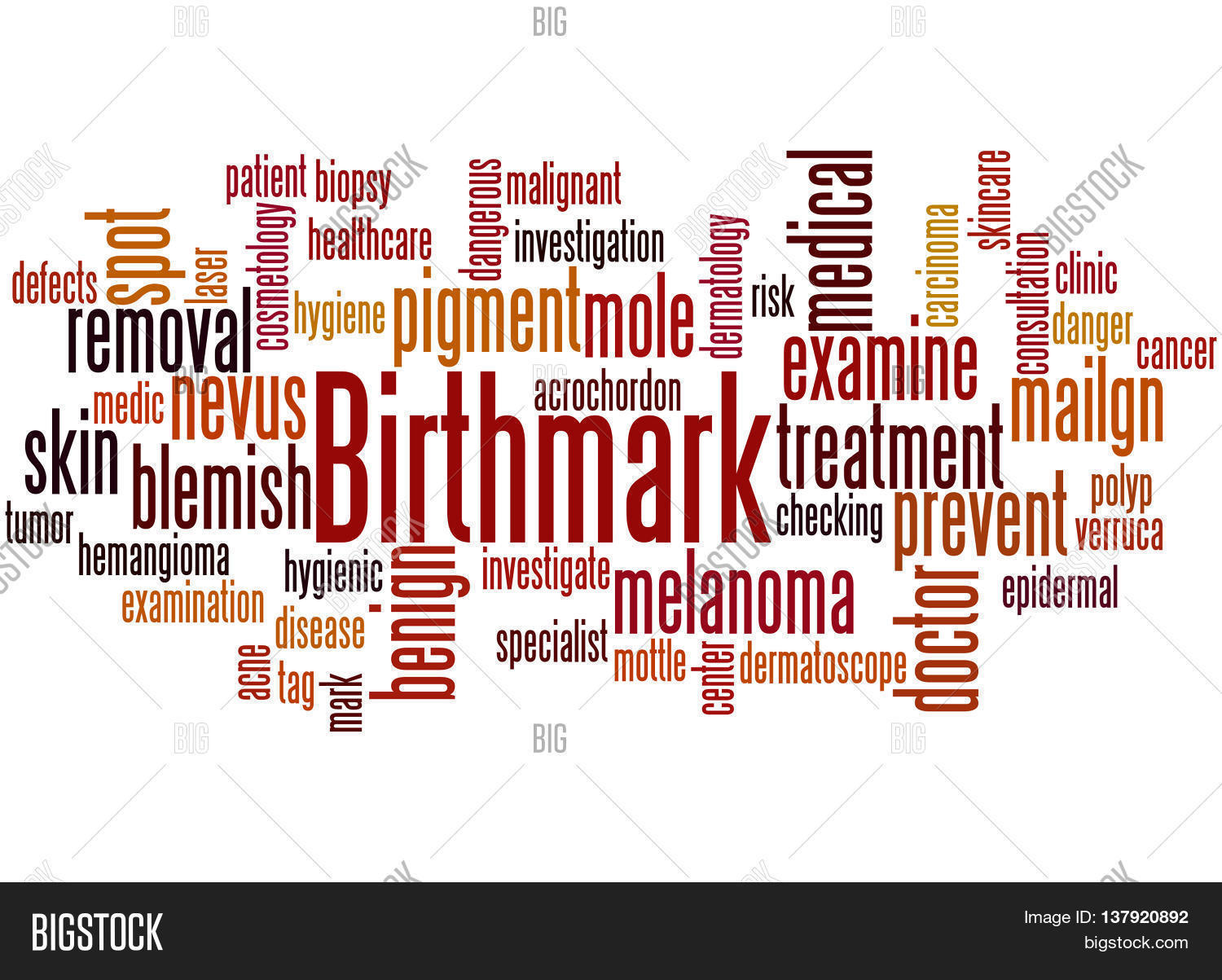 Birthmark, Word Cloud Image & Photo (Free Trial) | Bigstock