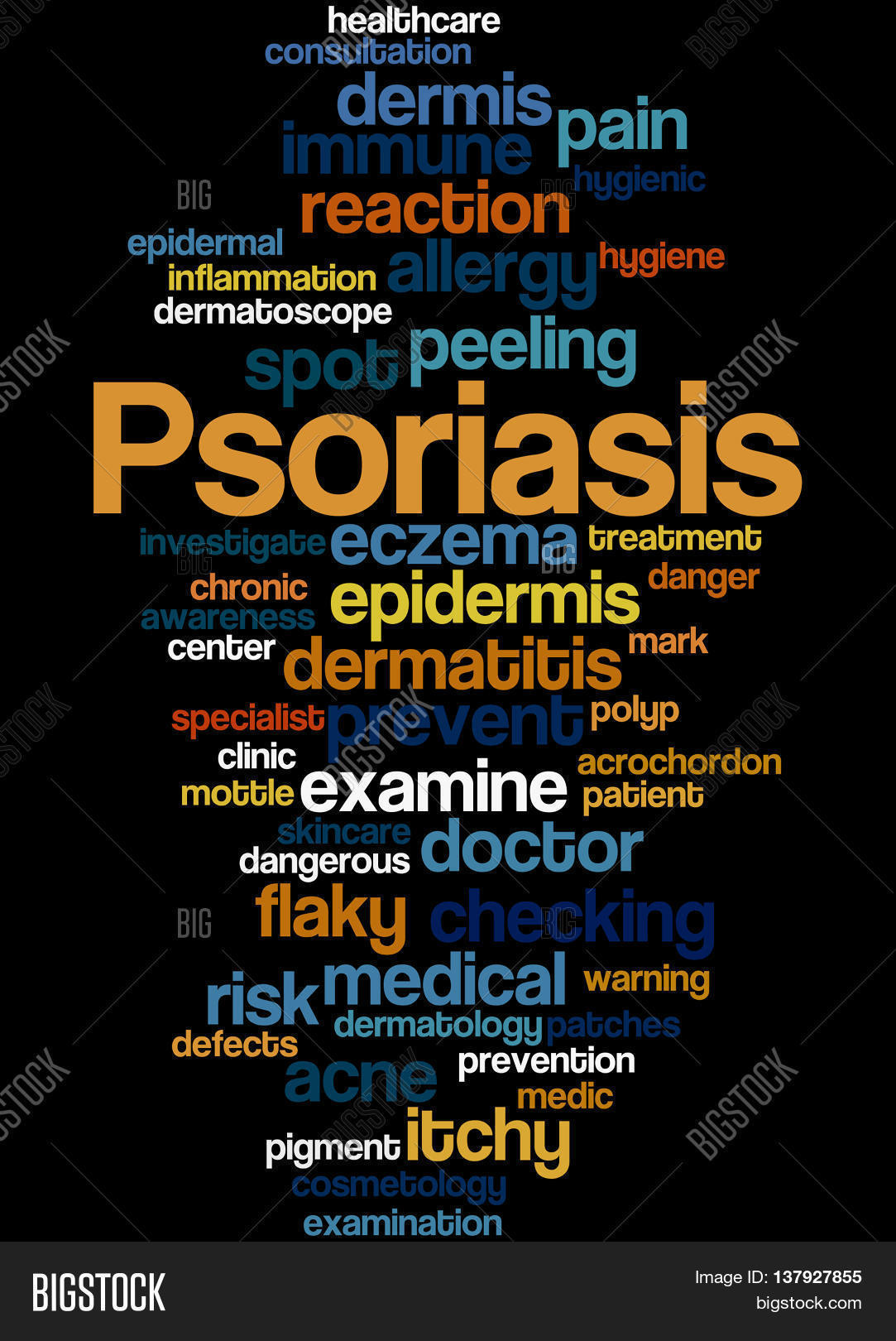 Psoriasis, Word Cloud Image & Photo (Free Trial) | Bigstock