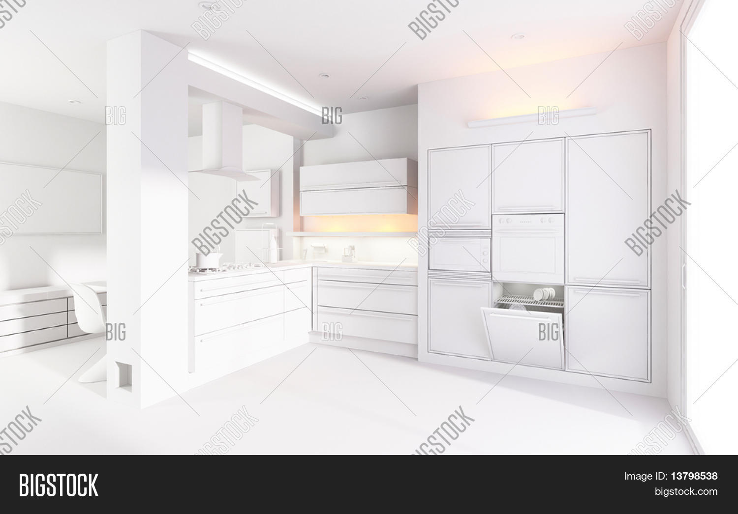 3d Clay Render Modern Image & Photo (Free Trial) | Bigstock