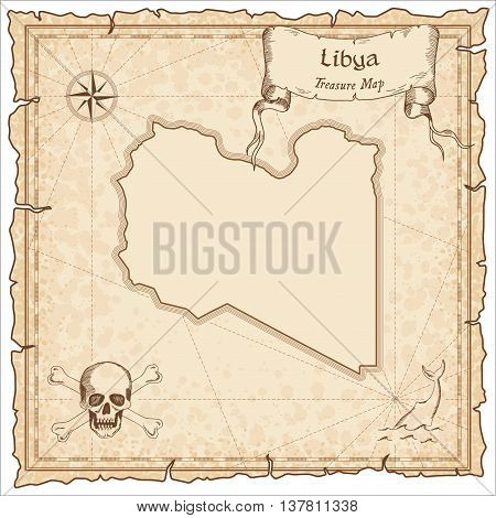 Libya Old Pirate Map Vector & Photo (Free Trial) | Bigstock